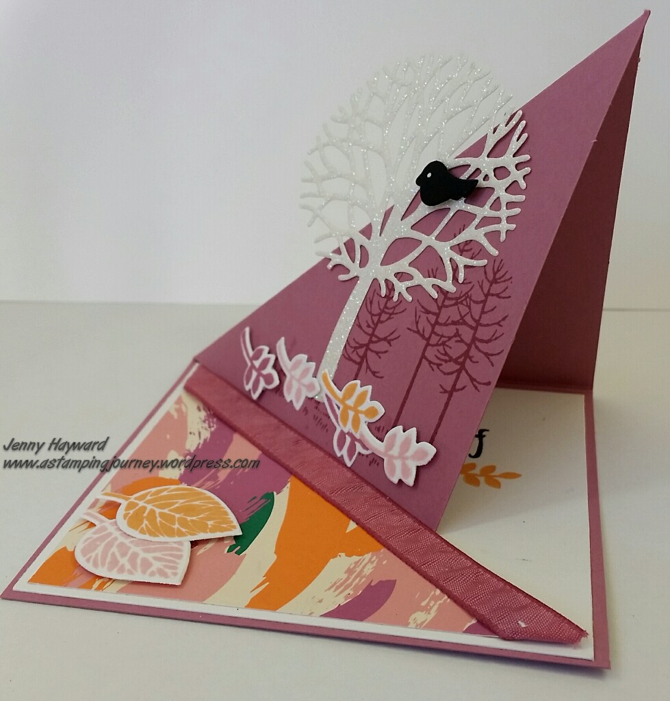 TRIANGLE EASEL CARD WITH THOUGHTFUL BRANCHES! – A Stamping Journey