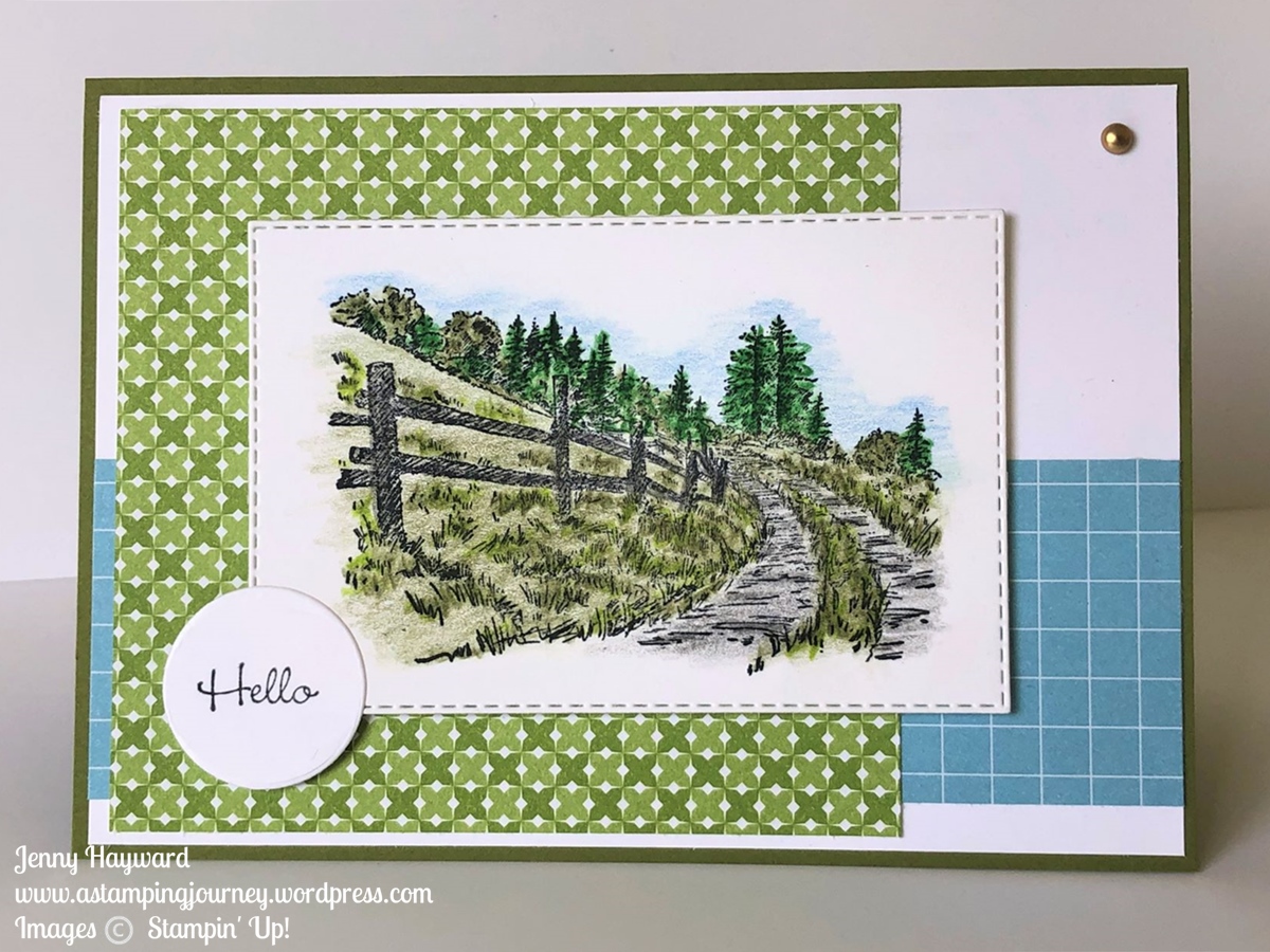 COLOURED IN THE COUNTRY – CARD 3! – A Stamping Journey
