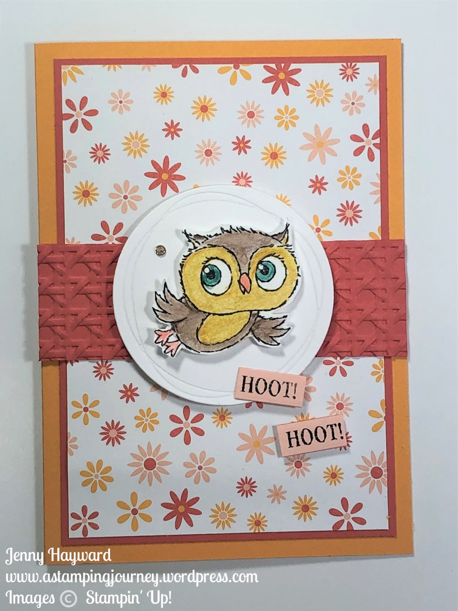 HOOT, HOOT – ADORABLE OWL CARD! – A Stamping Journey