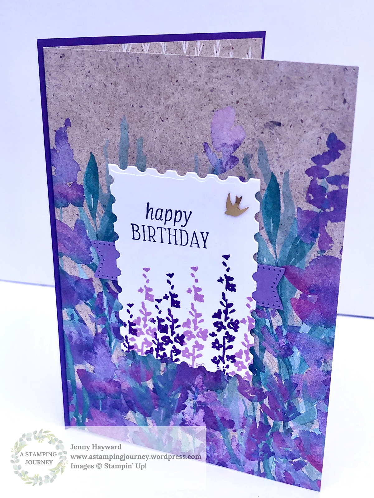 PERENNIAL LAVENDER PAPER CARD! – A Stamping Journey