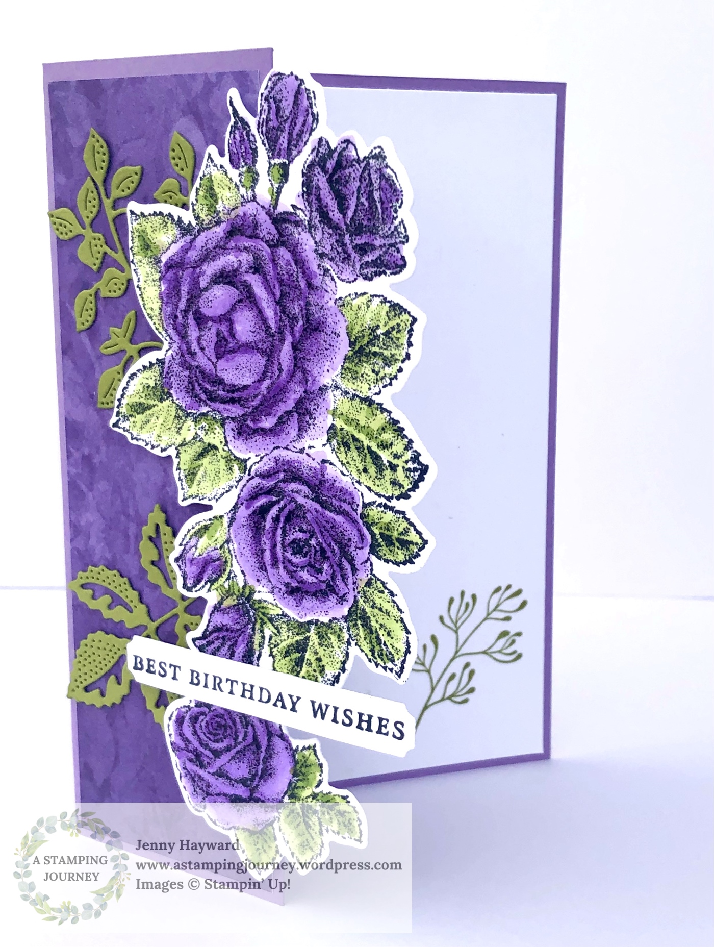 STIPPLED ROSES HALF FRONT CARD + VIDEO! – A Stamping Journey