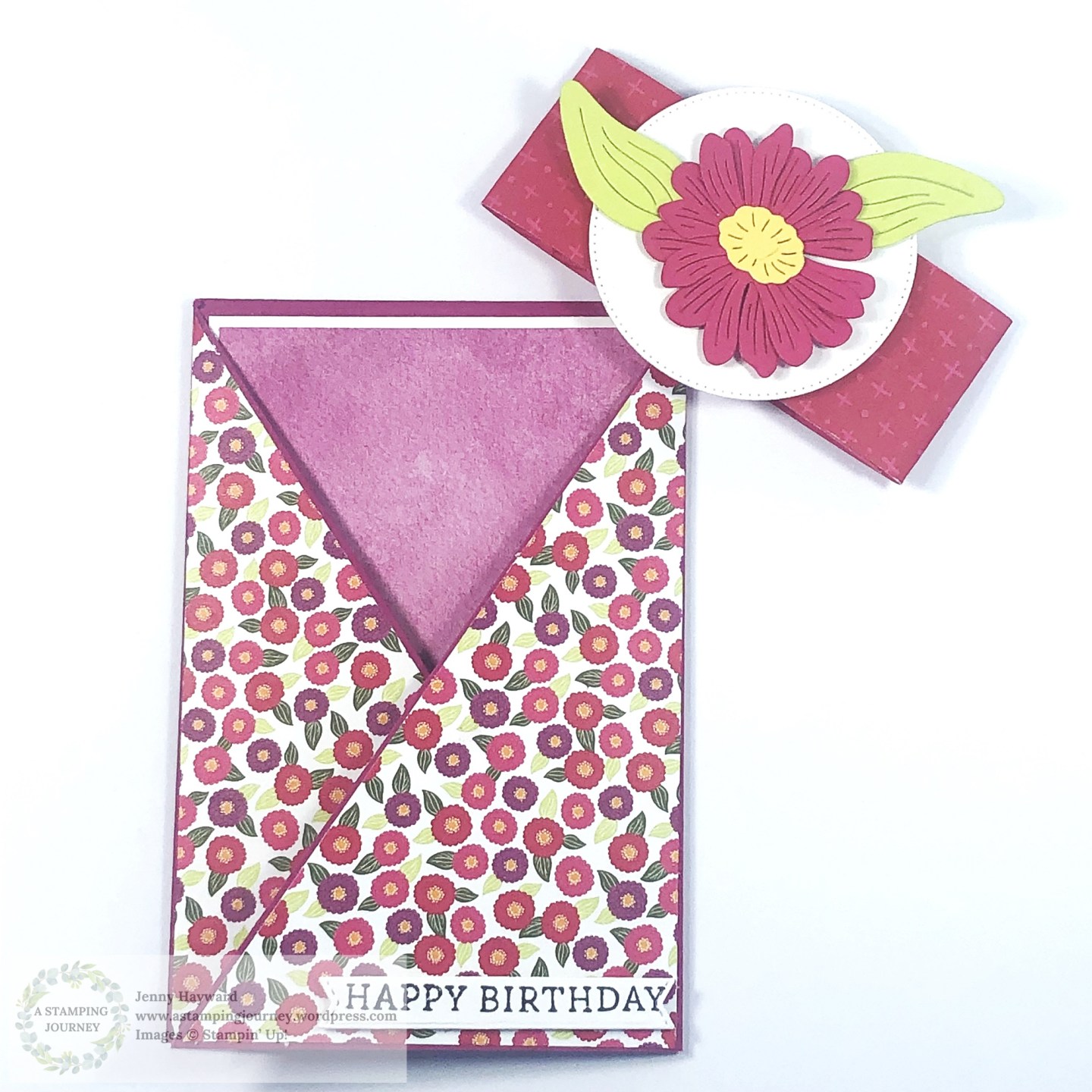 DIAGONAL GATEFOLD CARD WITH A WRAPPER – PLUS VIDEO! – A Stamping Journey
