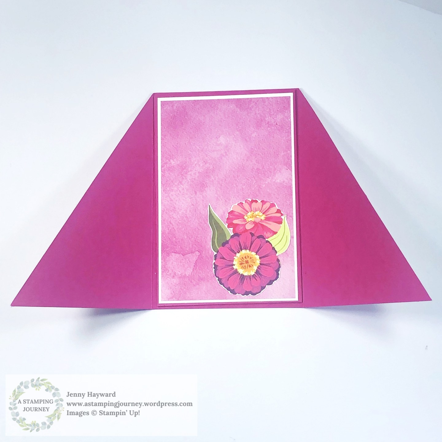 DIAGONAL GATEFOLD CARD WITH A WRAPPER – PLUS VIDEO! – A Stamping Journey