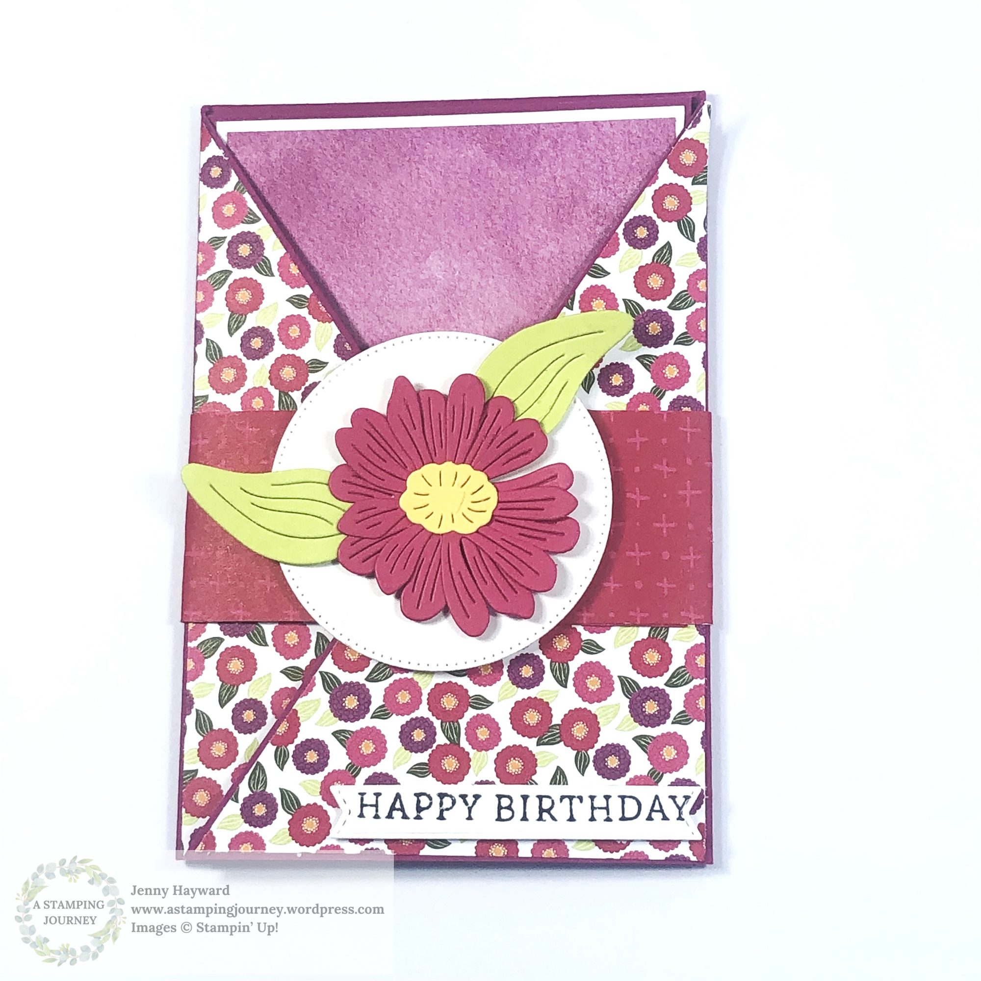 DIAGONAL GATEFOLD CARD WITH A WRAPPER – PLUS VIDEO! – A Stamping Journey