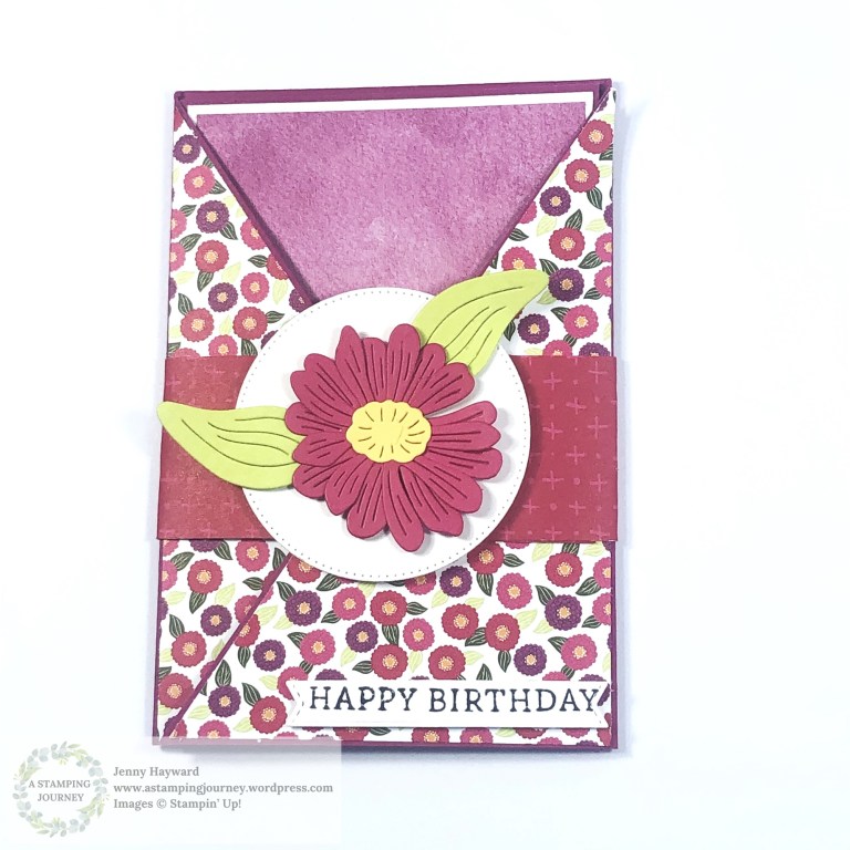 DIAGONAL GATEFOLD CARD WITH A WRAPPER – PLUS VIDEO! – A Stamping Journey
