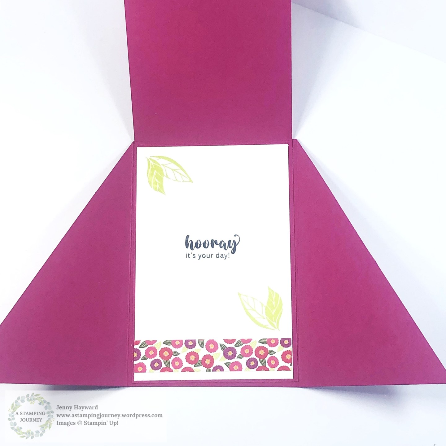 DIAGONAL GATEFOLD CARD WITH A WRAPPER – PLUS VIDEO! – A Stamping Journey