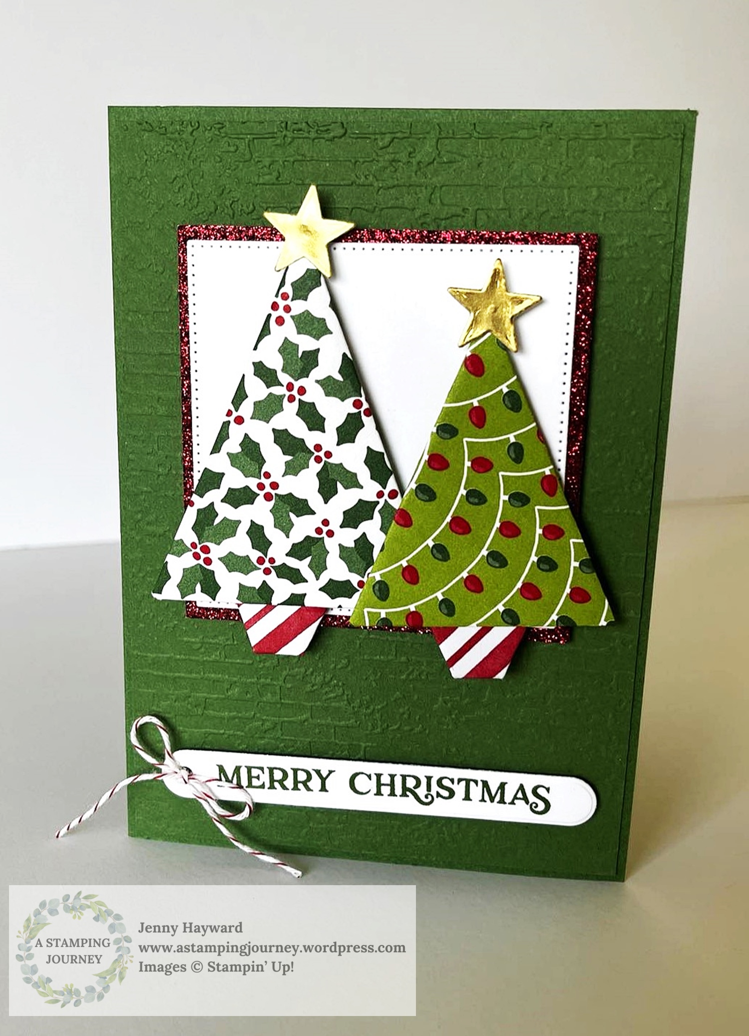 PAPER FOLDED TREES FOR WEEK 11 OF 12 WEEKS OF CHRISTMAS – A Stamping ...