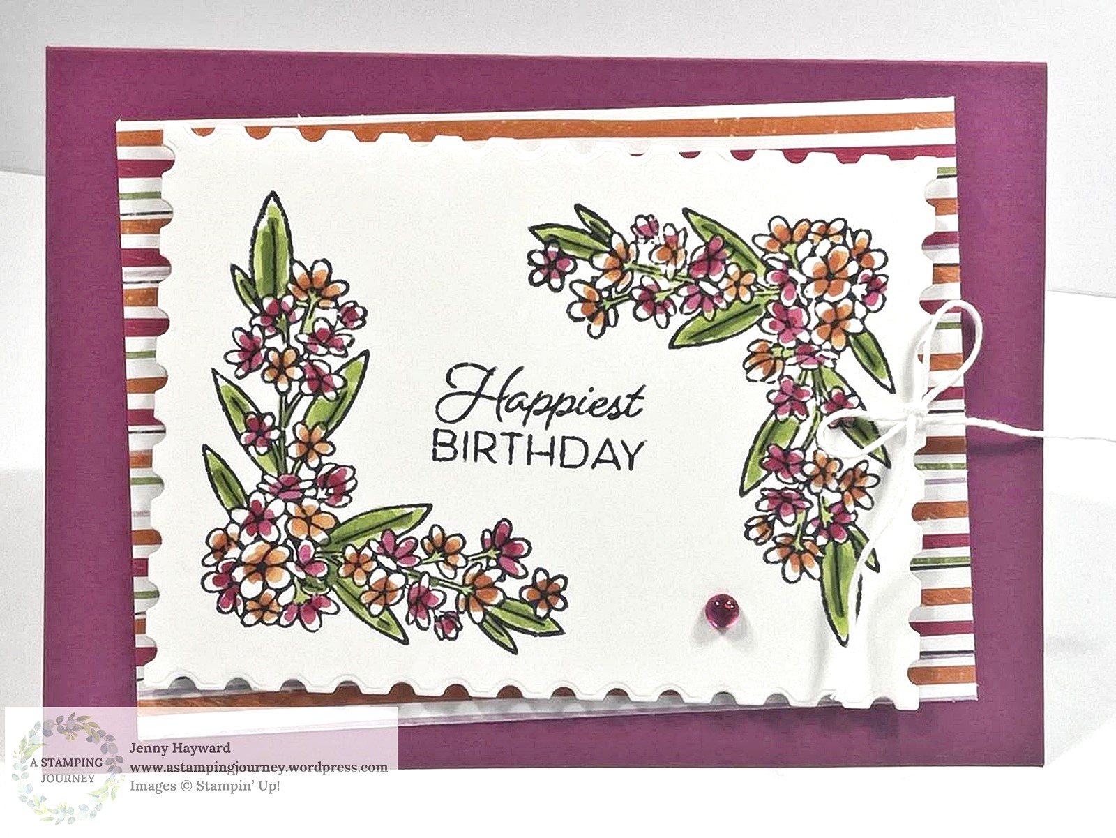 A TROPICAL CORNER IN BLOOM CARD! – A Stamping Journey