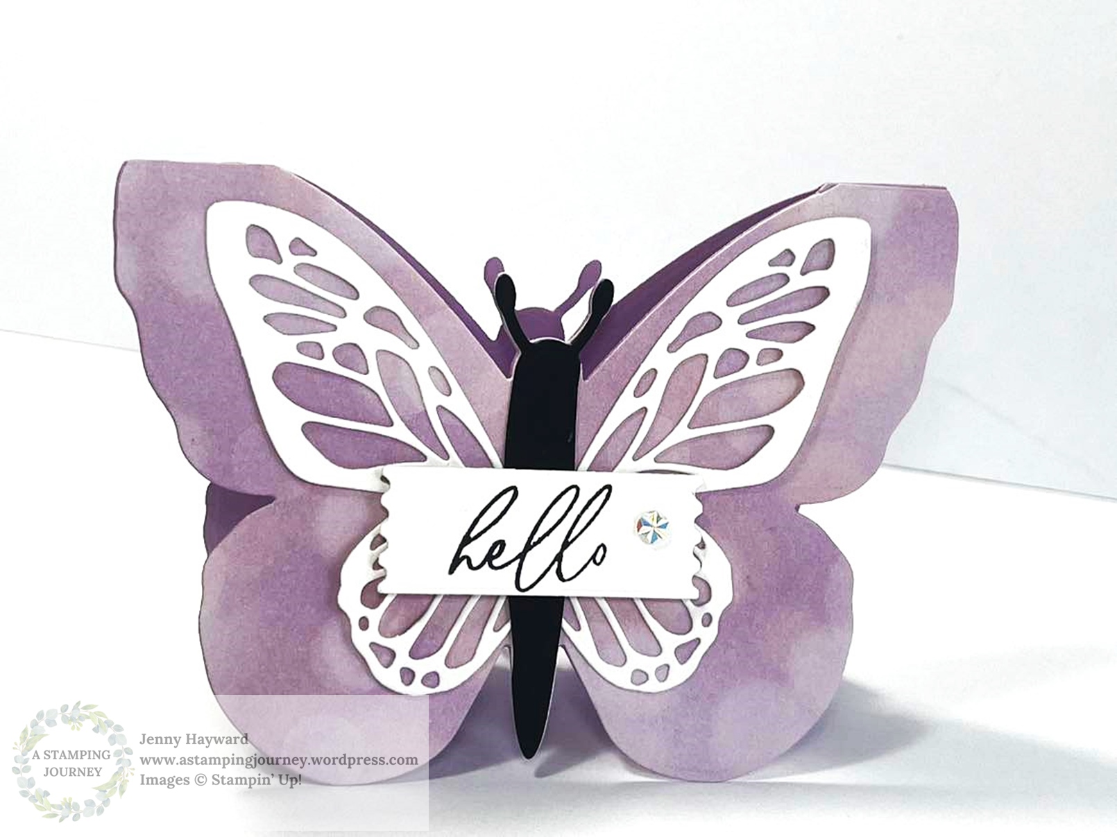 MINI BEAUTIFUL BUTTERFLIES CARD! – A Stamping Journey