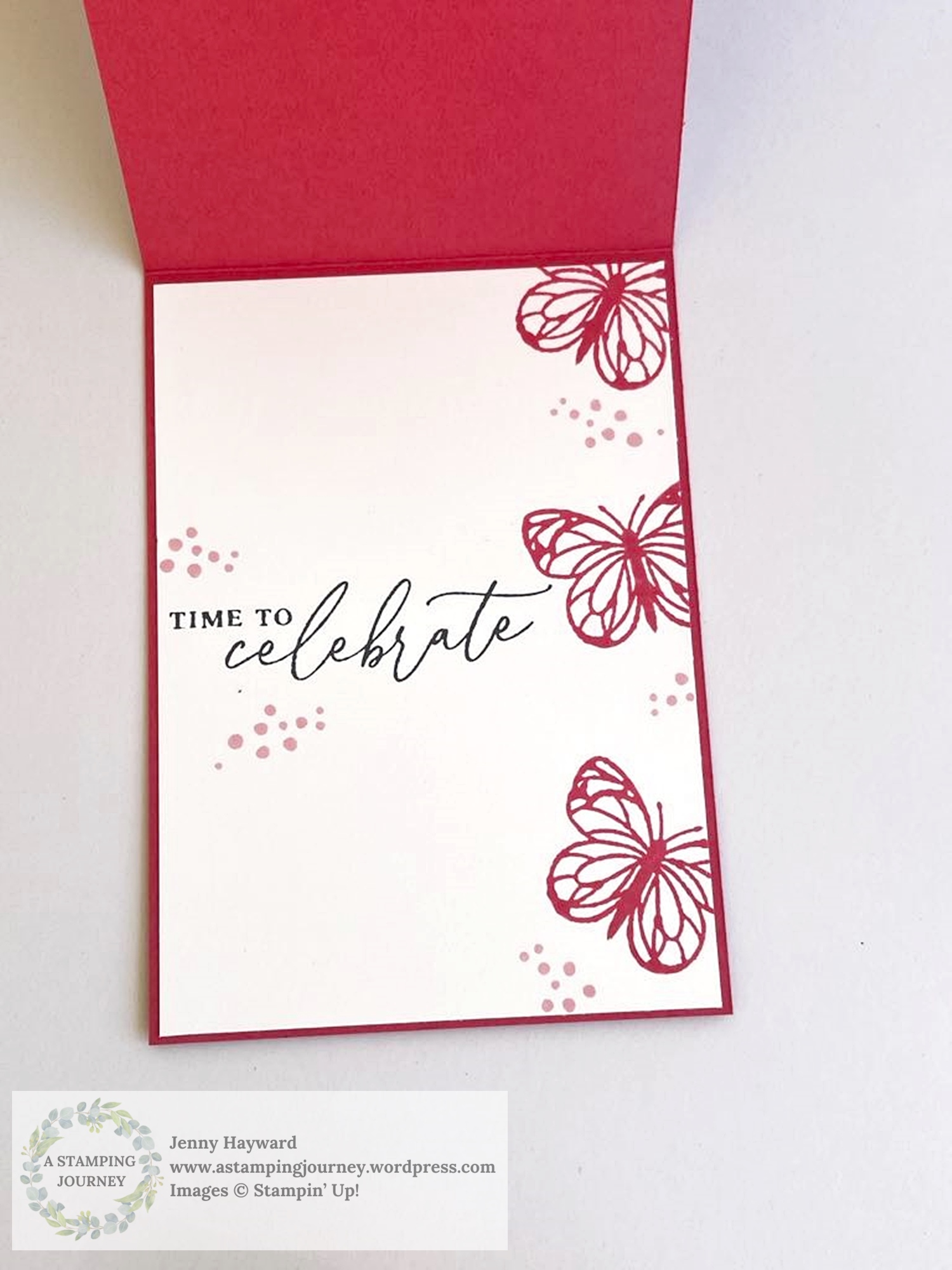 FOLD FLAT CARD FOR THIS WEEK’S VIDEO ~ – A Stamping Journey