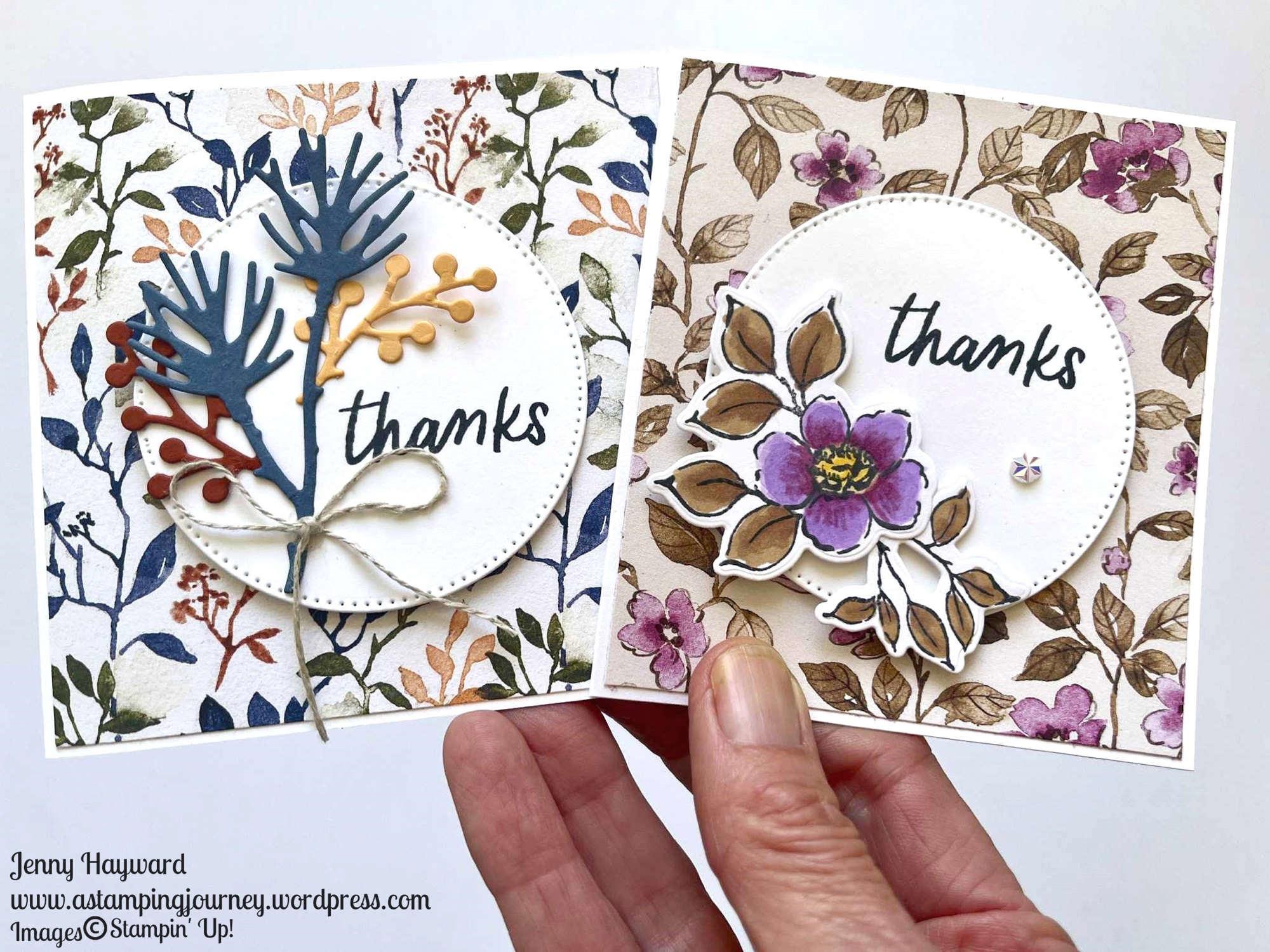FLORAL CHARM MINI THANK YOU CARDS – A Stamping Journey