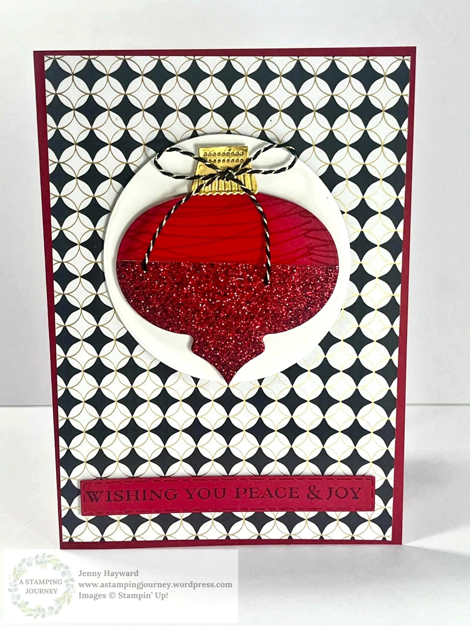 RED AND SPARKLY WITH THE ORNAMENTAL CHRISTMAS BUNDLE – A Stamping Journey
